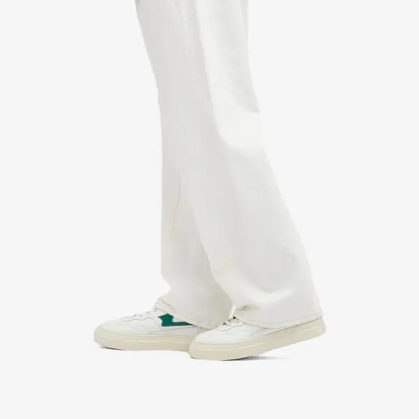 S.W.C STEPNEY WORKERS CLUB Pearl S-strike Leather Sneakers - White/green