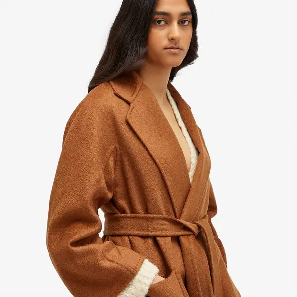 max mara ludmilla tobacco Max Mara Ludmilla Cashmere Coat - Tobacco - 50% Off