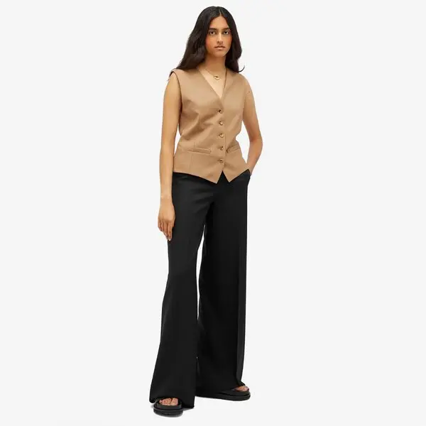 Max Mara Wide Leg Wool Trousers