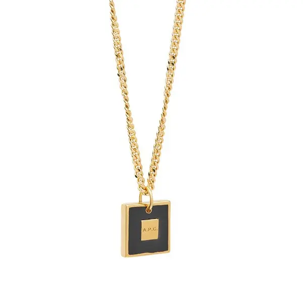A.p.c. A Plaque Necklace