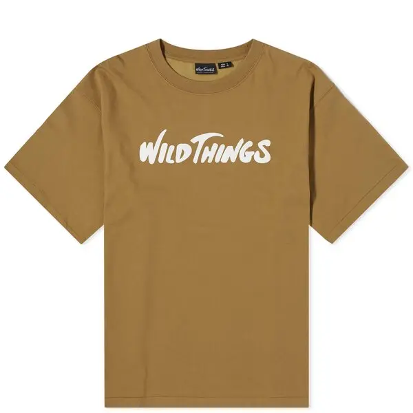 WILD THINGS Logo T-shirt - Khaki