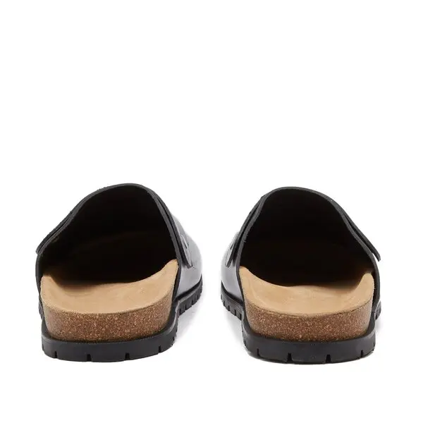 A.P.C. Danny Leather Mule In Black - 70% Off | Editorialist