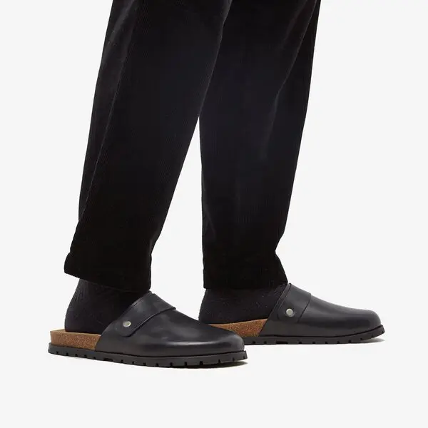 A.P.C. Danny Leather Mule In Black - 70% Off | Editorialist