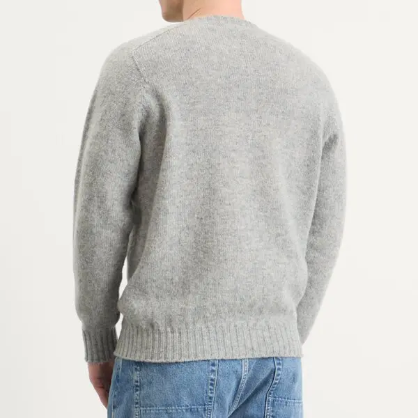 JAMIESON'S OF SHETLAND Crew Knit - Granite