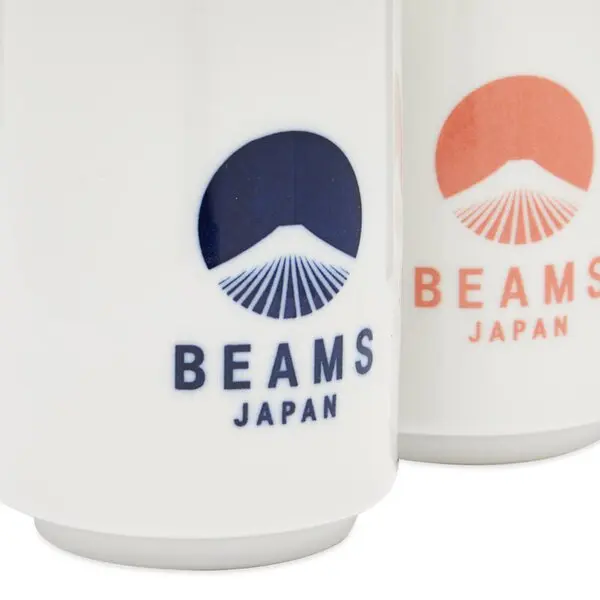 BEAMS Logo Ceramic Cup Set Of 2