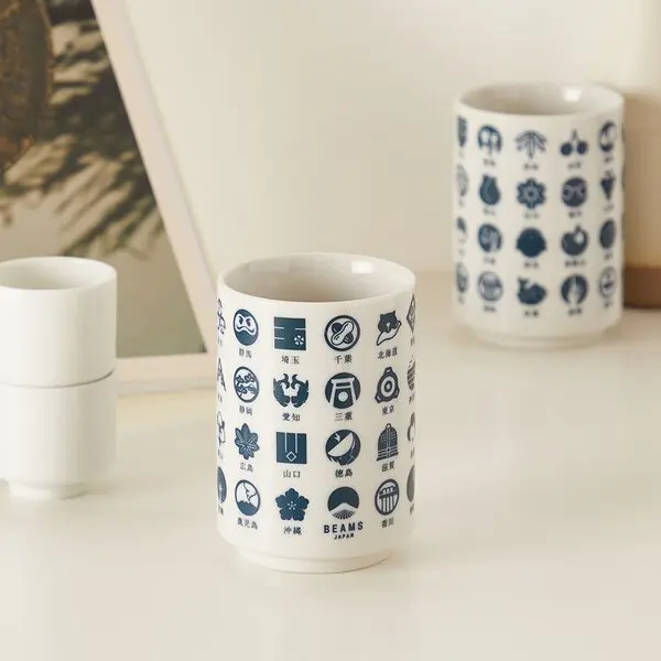 BEAMS Todofuken Ceramic Cup Set Of 2