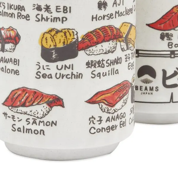 BEAMS Fish Ceramic Cup Set Of 2