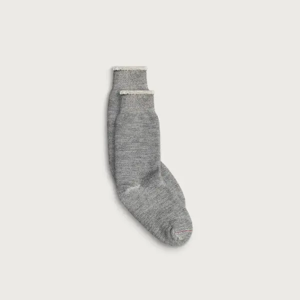 ROTOTO Double Face Socks - Mid Grey