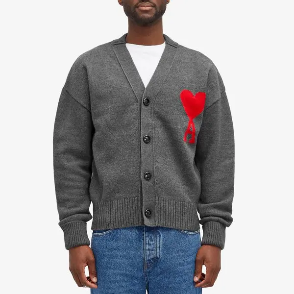 AMI Paris A Heart Cardigan