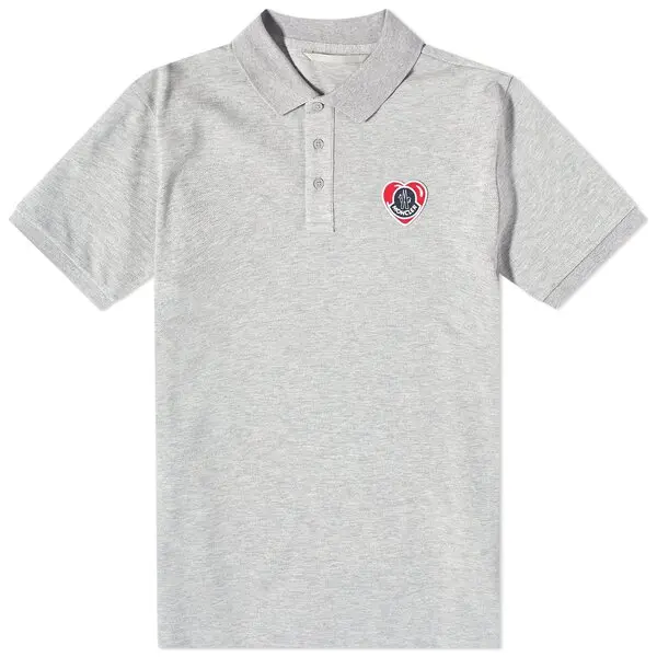 Moncler Heart Logo Polo Shirt