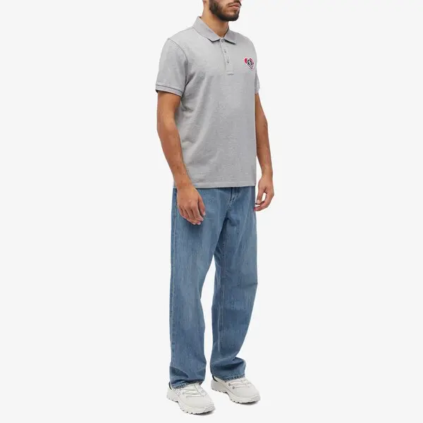 Moncler Heart Logo Polo Shirt