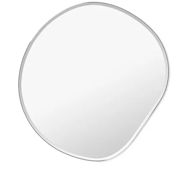 FERM LIVING X-large Pond Mirror - Dark Chrome