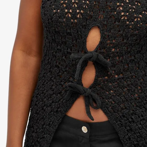 faux fur knit dress Women's Leopard Faux Fur Trim Ribbed Knitted Sweater Dress Black main image 0