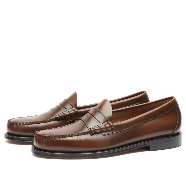 G.H. BASS & CO. Larson Penny Loafer - Mid Brown Leather