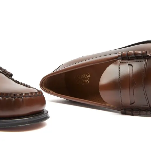 G.H. BASS & CO. Larson Penny Loafer - Mid Brown Leather