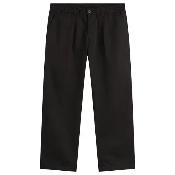 Universal Works Twill Pleated Track Pant - Black