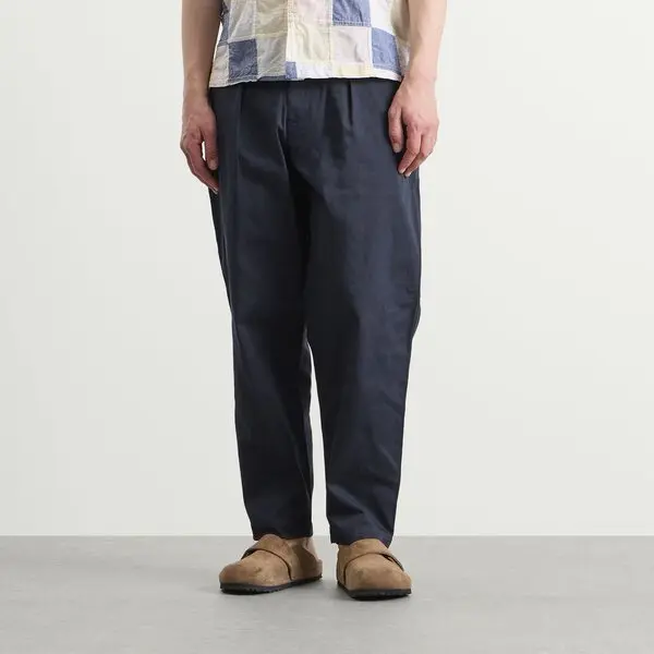 Universal Works Pleated Track Pant - Navy