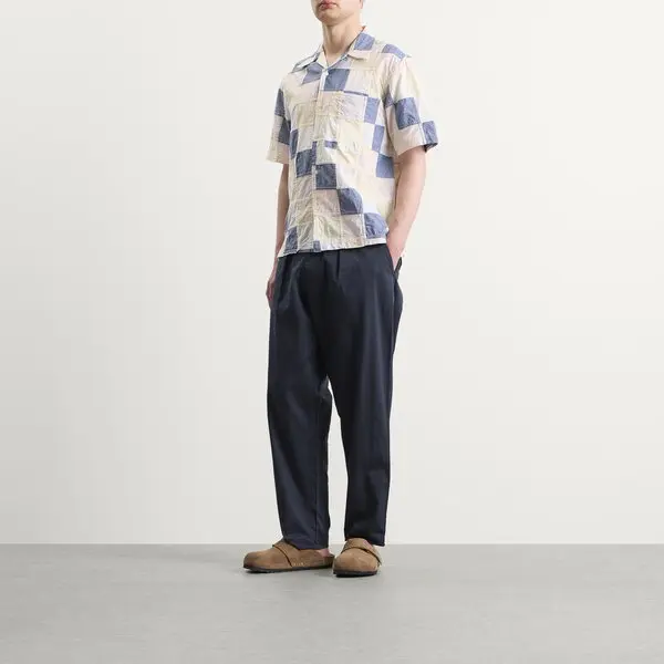 Universal Works Pleated Track Pant - Navy