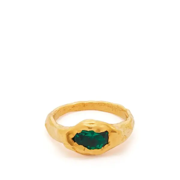 SIMUERO Faro Gemstone Ring - Green Emerald