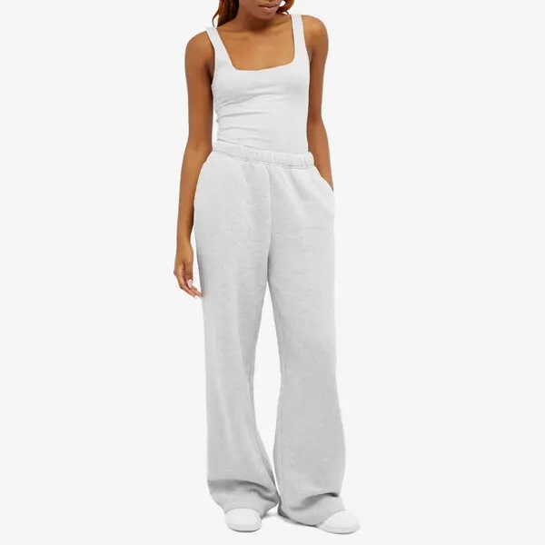 Good American Brushed Fleece Wide Leg Sweatpants
