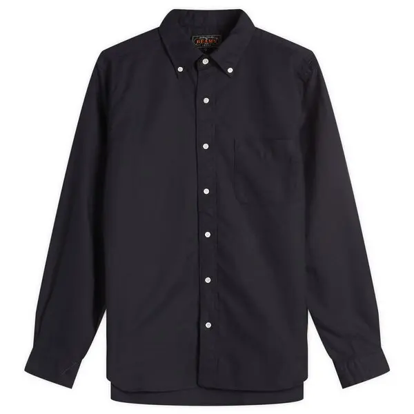 BEAMS Button Down Solid Oxford