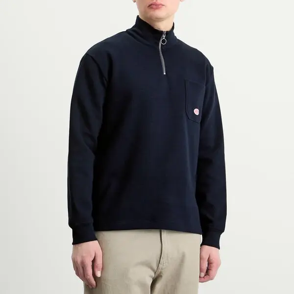 Armor Lux Half Zip Pocket Sweatshirt