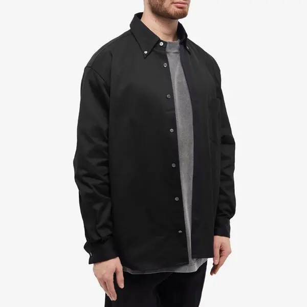 Acne Studios Odrox Cotton Twill Overshirt In Black - 50% Off