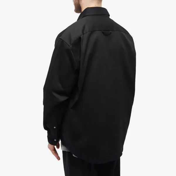 Acne Studios Odrox Cotton Twill Overshirt In Black - 50% Off