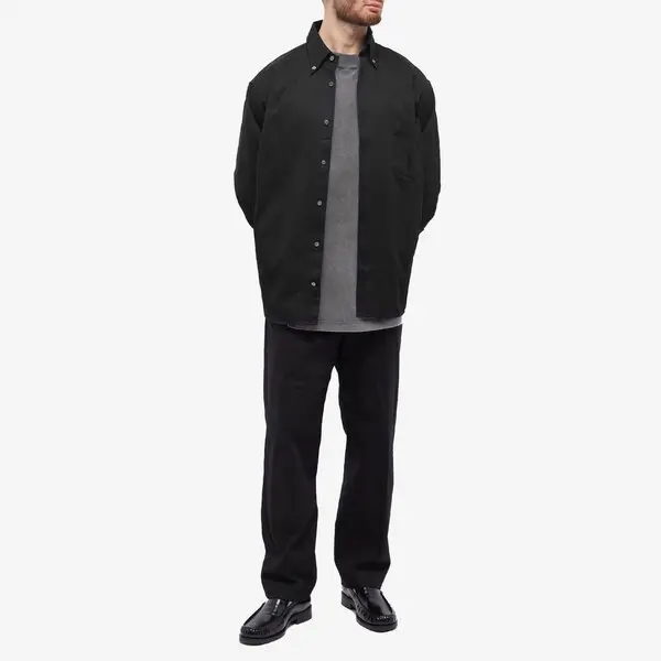 Acne Studios Odrox Cotton Twill Overshirt In Black - 50% Off