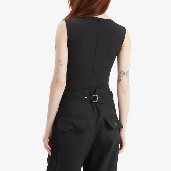 ENTIRE STUDIOS Sleeveless Bodysuit - Soot