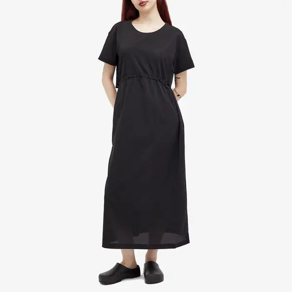 quick dry midi dress CALAFEBILA Women Midi Dress Quick Drying Long Sleeve Solid Button Collar  Carving A More Defined Waistline Summer Dress Women Long Dress