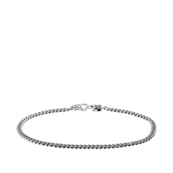 Tom Wood 7'7" Curb Bracelet - Silver