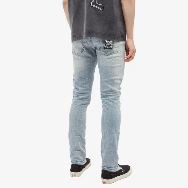 Ksubi Chitch Slim Jeans - Blue Punk Trashed