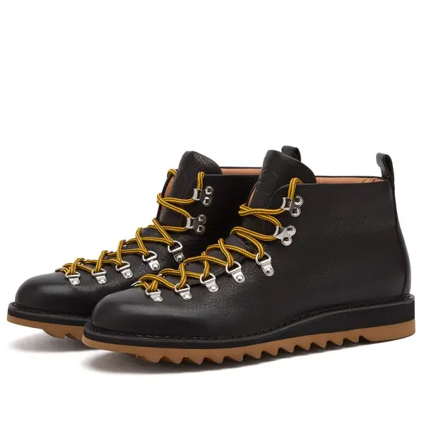 FRACAP M120 Ripple Sole Scarponcino Boots - Black