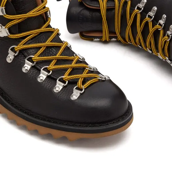 FRACAP M120 Ripple Sole Scarponcino Boots - Black