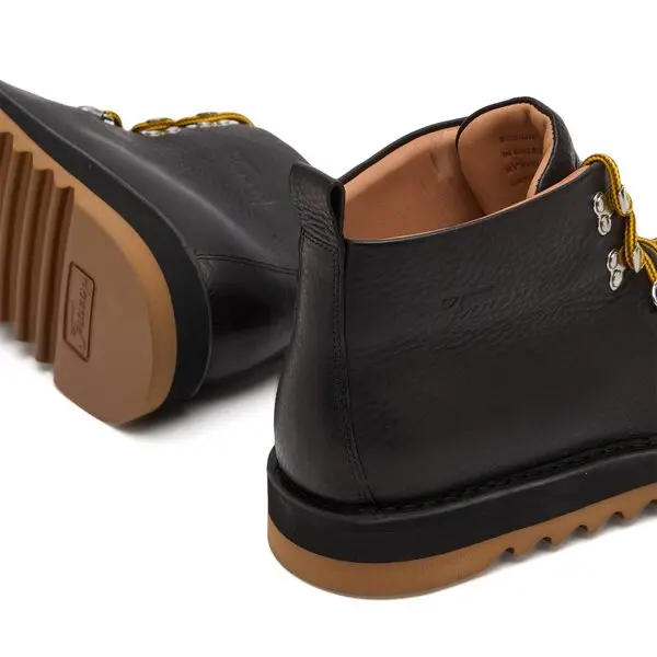 FRACAP M120 Ripple Sole Scarponcino Boots - Black