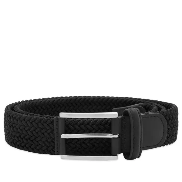 Anderson's Woven Textile Belt - Black/black
