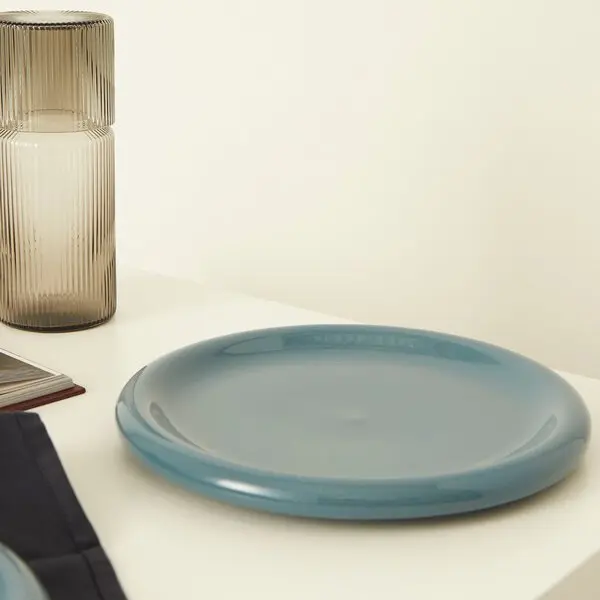 HAY Barro Dinner Plate Set Of 2 - Dark Blue