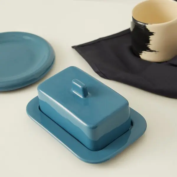 HAY Barro Butter Dish - Dark Blue