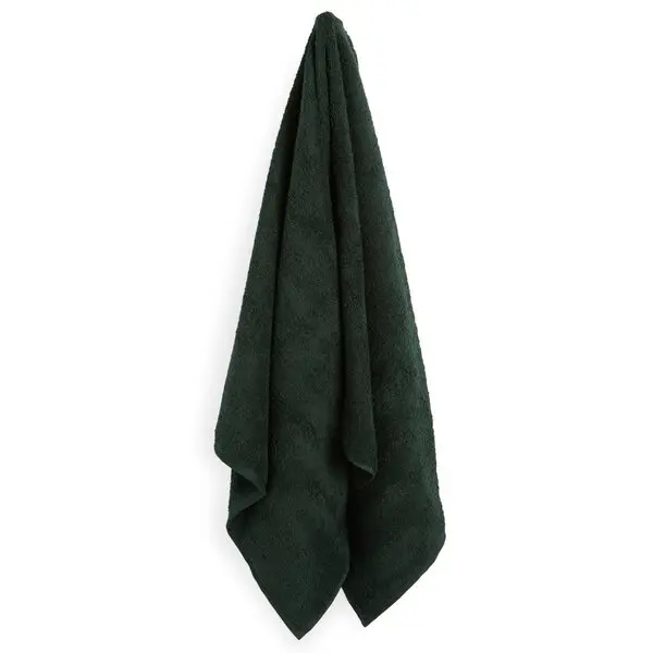 TEKLA Organic Terry Bath Towel - Forest Green