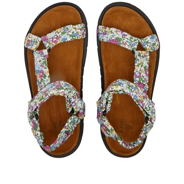 A.P.C. X Liberty Floral Sandals In Multi - 70% Off  display picture 2