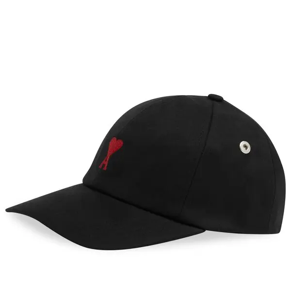 Ami Small A Heart Cap - Black