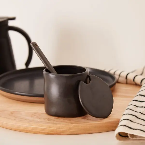 FERM LIVING Flow Jar With Spoon