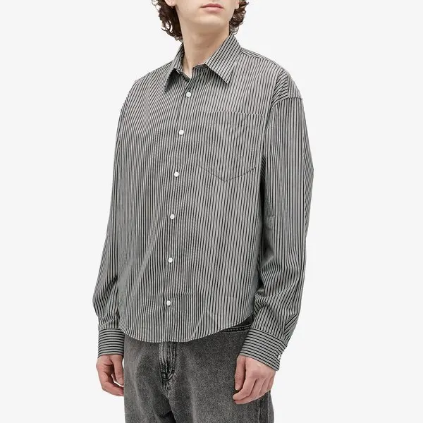 Ami Stripe Boxy Shirt