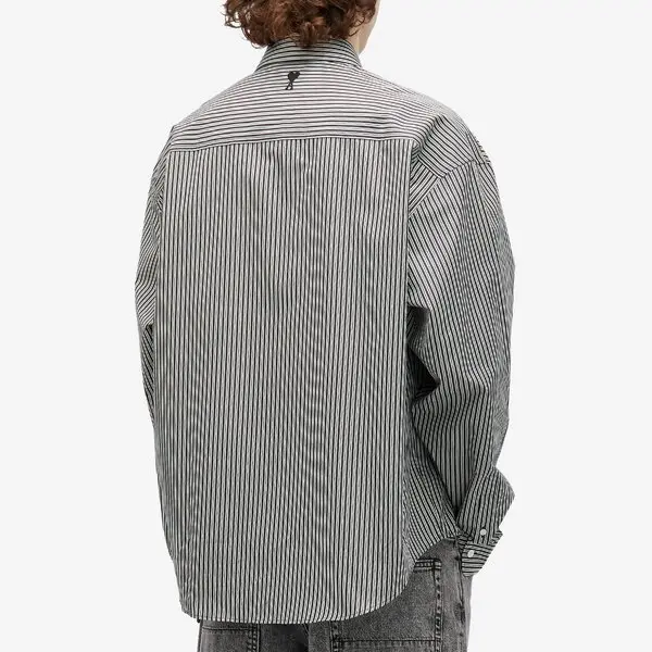 Ami Stripe Boxy Shirt