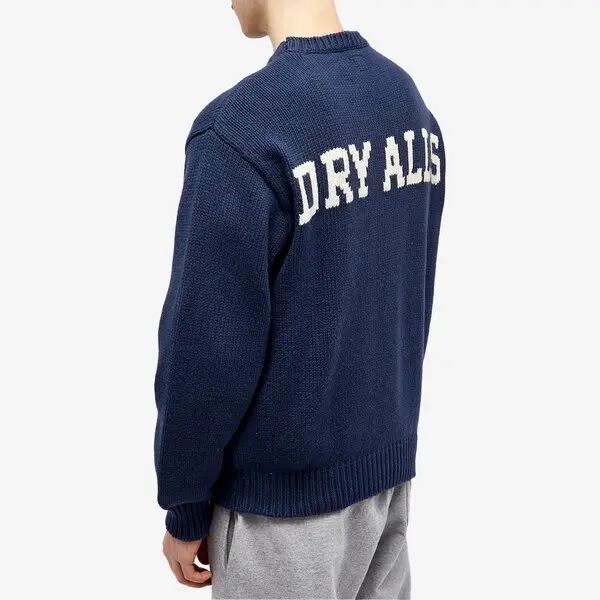 Human Made Dachs Knit Sweater In Navy - 25% Off | Editorialist