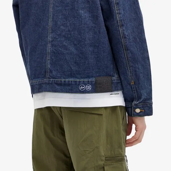 Uniform Experiment Damaged Denim Trucker Jacket In Blue - 45% Off 