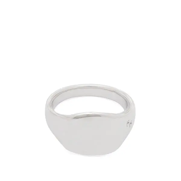 Tom Wood Mini Signet Cushion Ring - Sterling Silver
