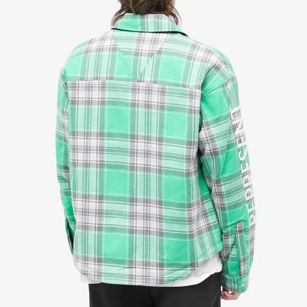 REPRESENT Quilted Flannel Shirt Jacket