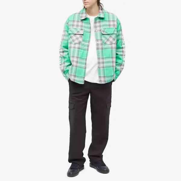 REPRESENT Quilted Flannel Shirt Jacket